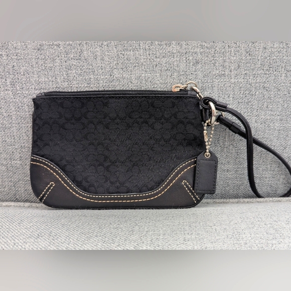 Coach | Bags | Coach Legacy Signature Mini Bag Wristlet | Poshmark